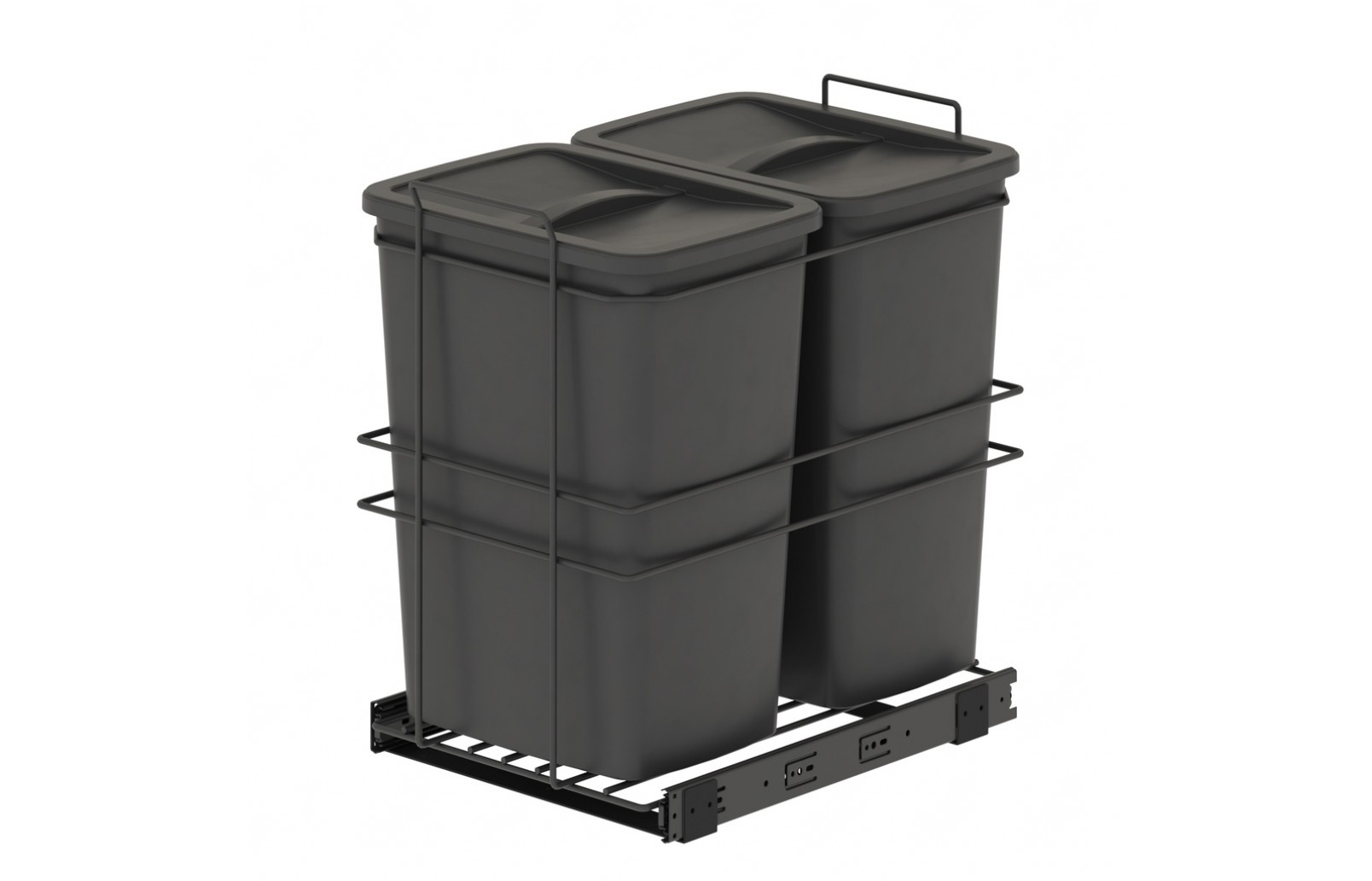 Built-in waste bin 2x35 liters anthracite - AFB235AN