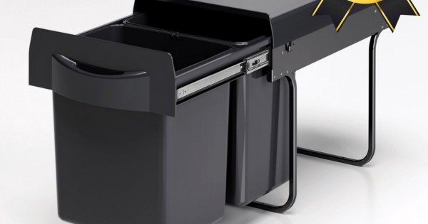 Built-in waste bin 2x20 liters - AFB220L