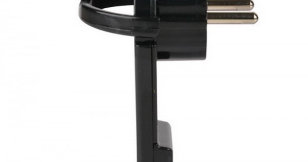 Extra flat plug white and black - PST610
